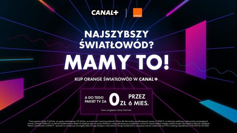 Orange Światłowód w CANAL+. Internet w ofercie łączonej z telewizją ...